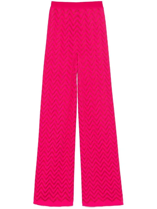 Missoni Zigzag-patterned Trousers - Pink