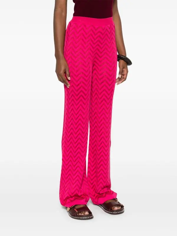Missoni Zigzag-patterned Trousers - Pink