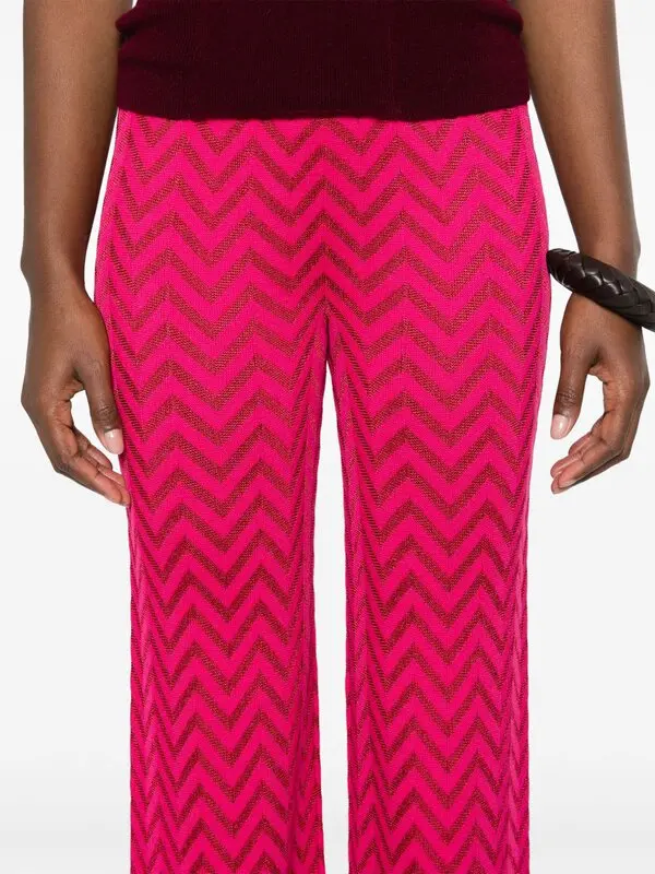 Missoni Zigzag-patterned Trousers - Pink