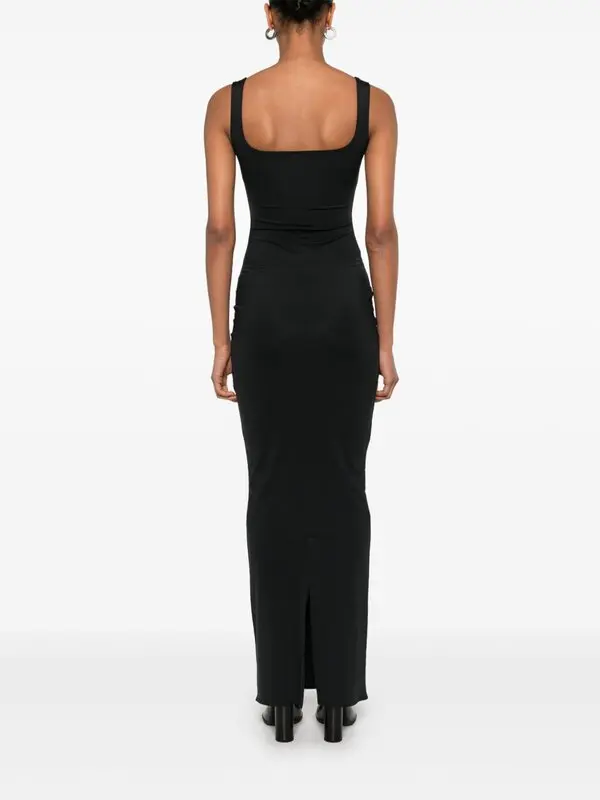 ENTIRE STUDIOS Square-neck Maxi Dress - Black