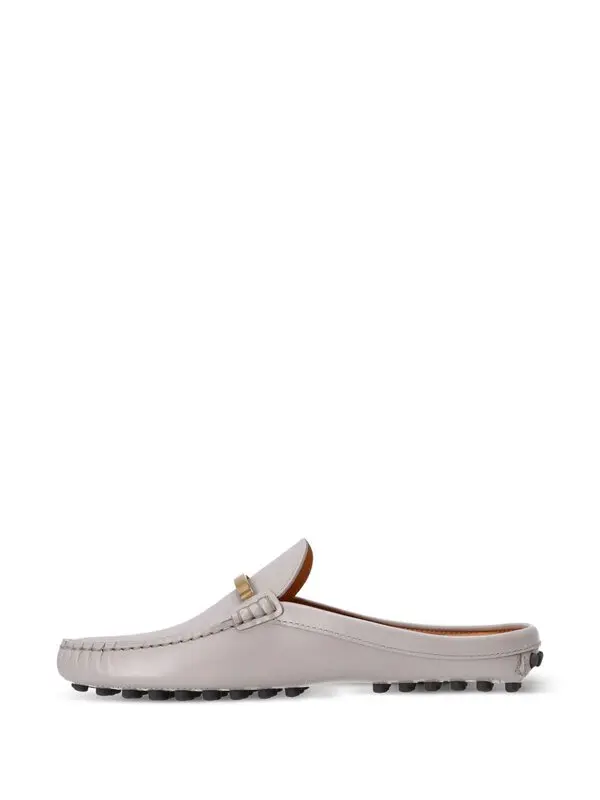 TOD'S Logo-debossed Mules - Grey