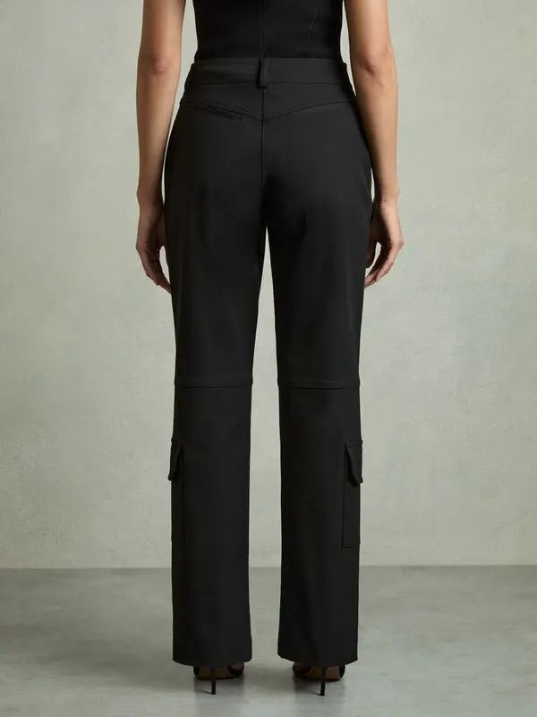 REISS Camilla Petite Wide-leg Combat Trousers