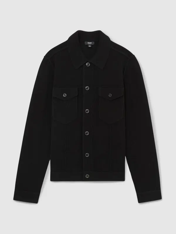 REISS Flinch Wool Knitted Jacket
