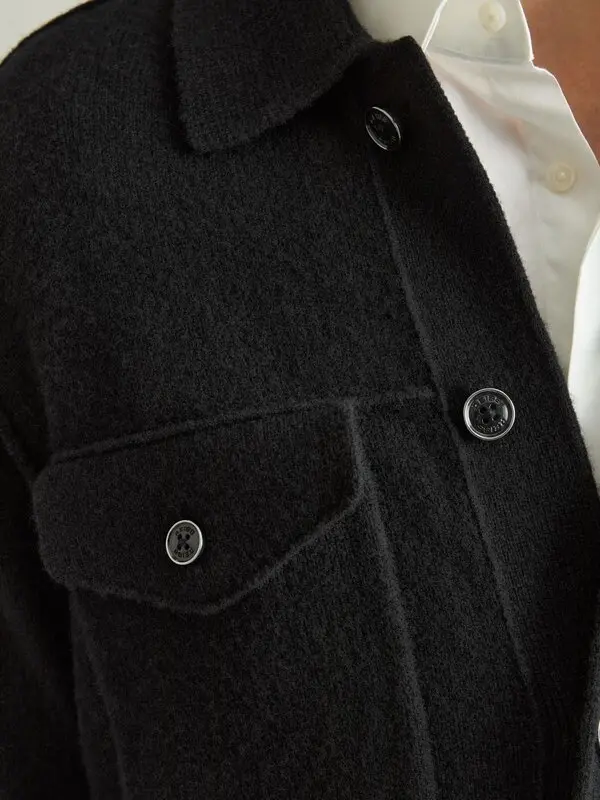 REISS Flinch Wool Knitted Jacket