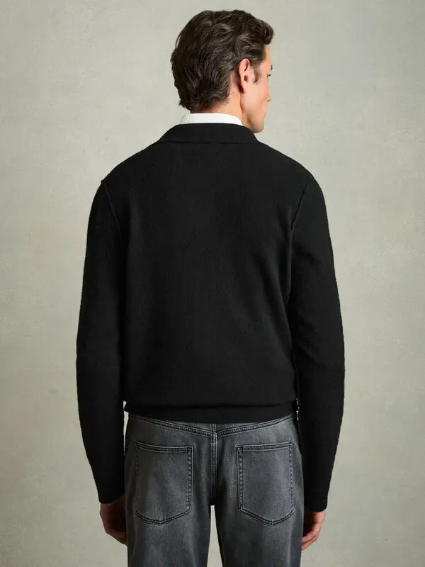 REISS Flinch Wool Knitted Jacket