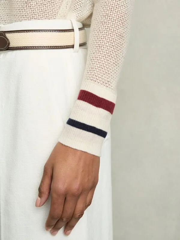 REISS Cece Wool-cashmere Polo Jumper