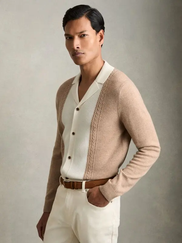 REISS Poland Wool Knitted Shirt