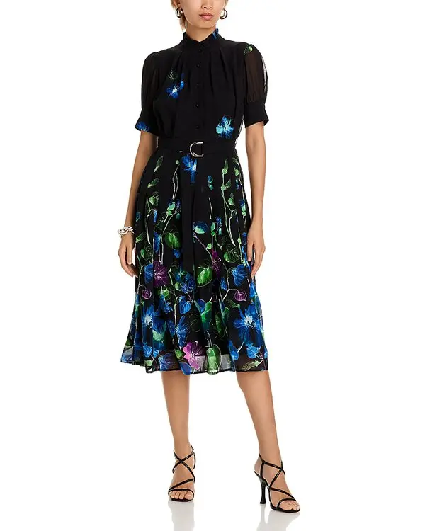 Gracia Floral Maxi Dress - Black