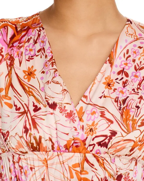 Gracia Floral V-neck Maxi Dress