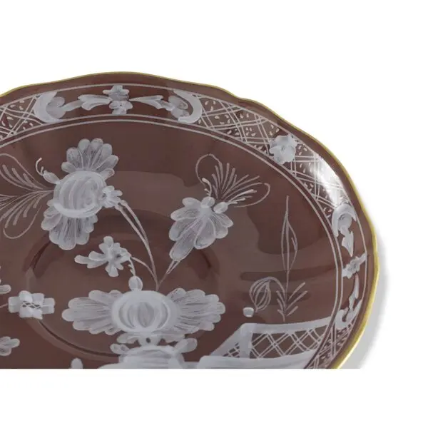 GINORI 1735 Oriente Italiano Tea Saucer - Brown