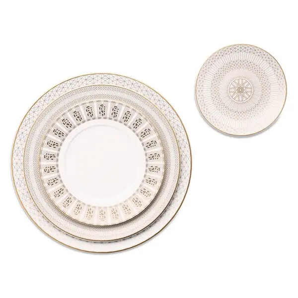 THE MARTHA, BY BACCARAT Arcadia Dinner Plates, Set Of 2 - Gold