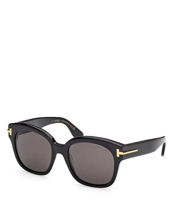 TOM FORD Square Sunglasses - Black/smoke