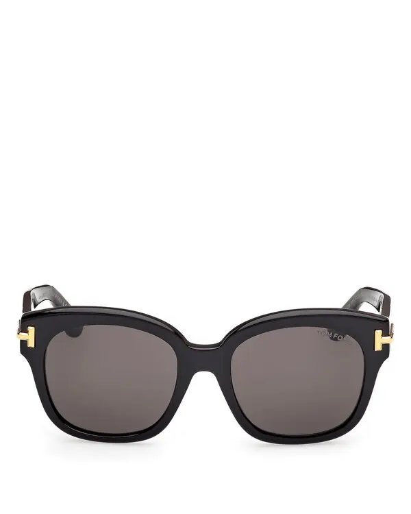 TOM FORD Square Sunglasses - Black/smoke