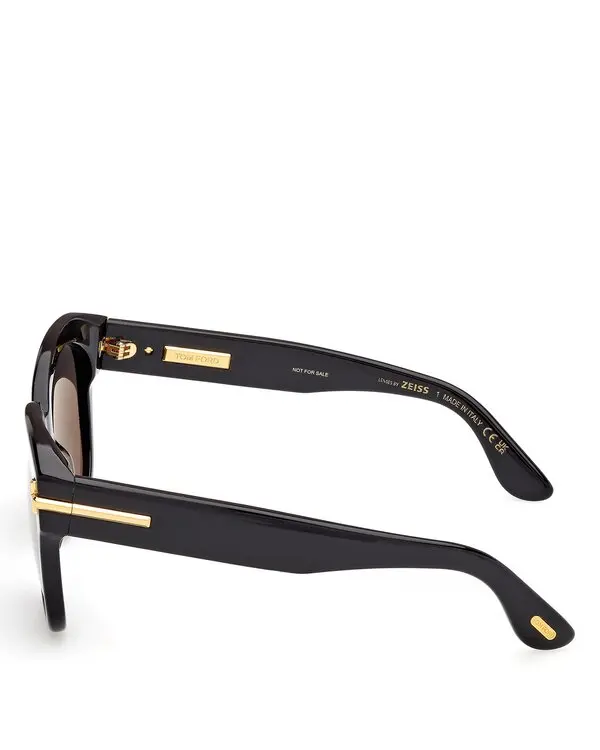 TOM FORD Square Sunglasses - Black/smoke
