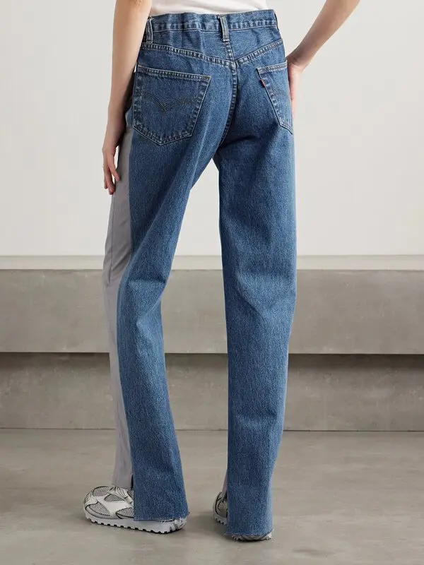 BETTTER Denitrouser Paneled Pleated Pants