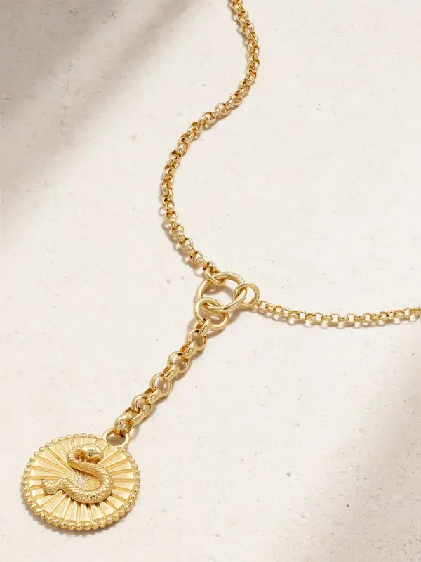 FOUNDRAE Net Sustain Wholeness 18-karat Recycled Diamond Necklace - Gold