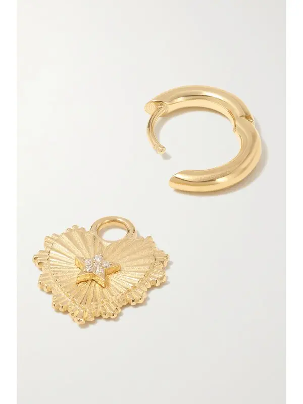 FOUNDRAE 18-karat Diamond Single Earring