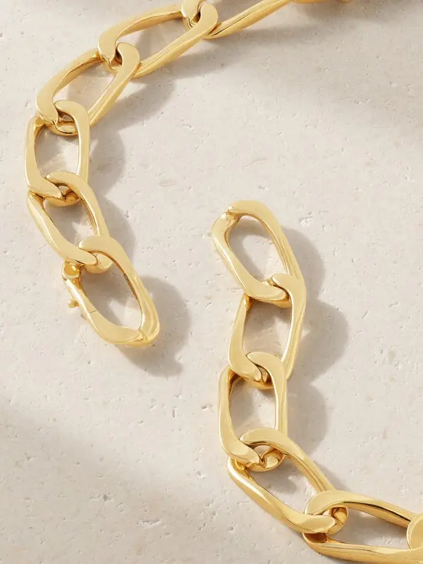 FOUNDRAE 18-karat And Blackened Diamond Chain Necklace