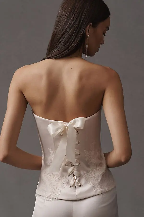 Bhldn Strapless Lace Corset