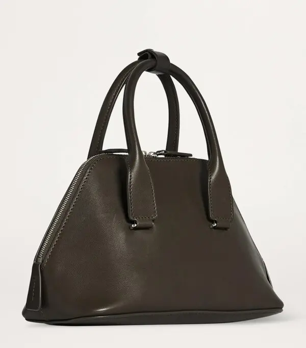 THE ROW Mini Devon Leather Top-handle Bag