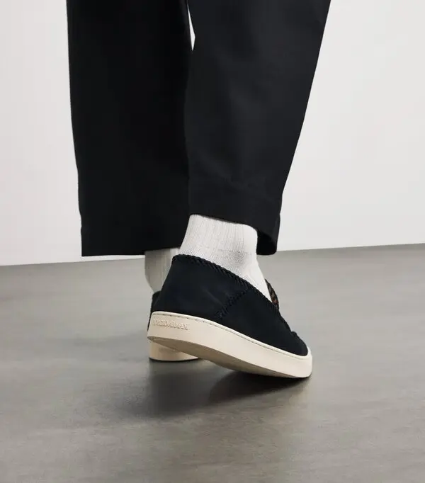 Giorgio Armani Suede Loafers - Blue