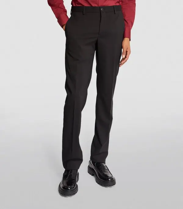 Giorgio Armani Virgin Wool Straight Trousers