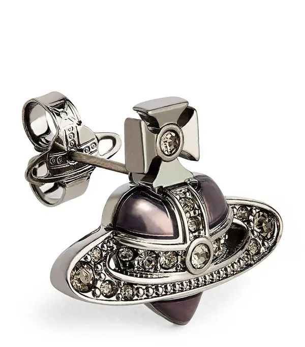 VIVIENNE WESTWOOD Orb Stud Earring - Black