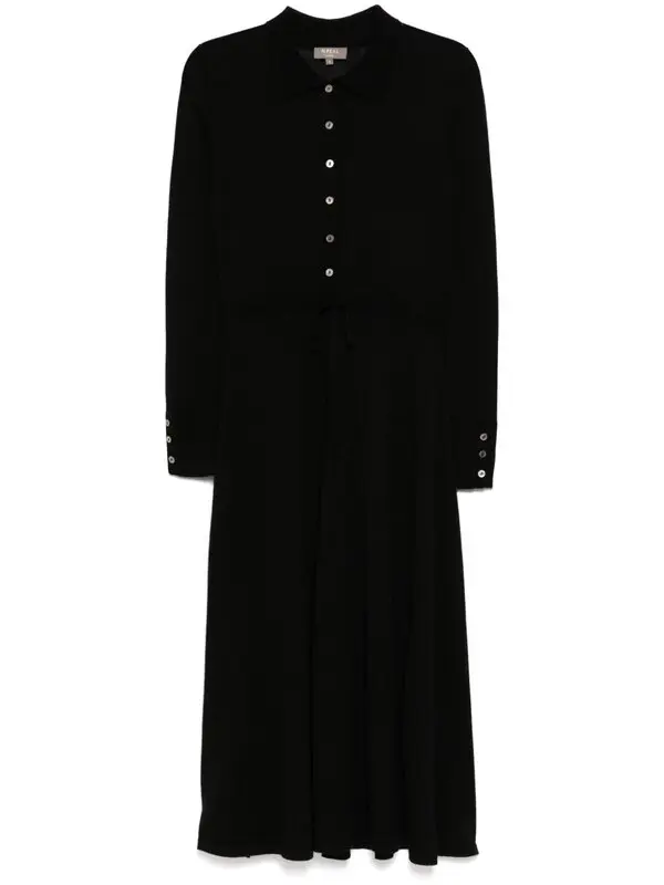 N.peal Polo Collar Midi Dress