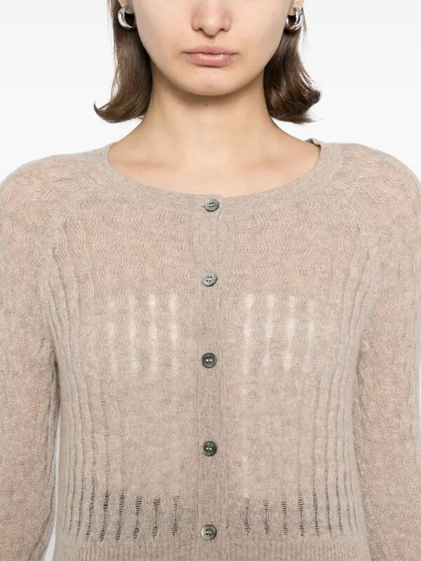 N.peal Moving Rib Cardigan