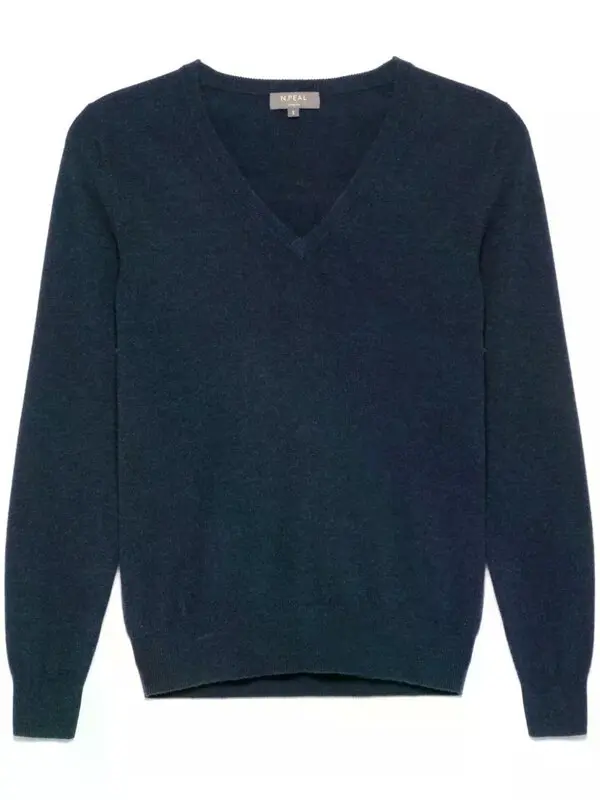 N.peal Phoebe V-neck Jumper - Blue