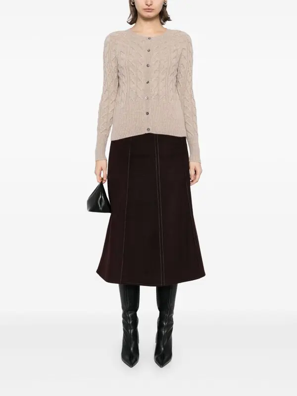 N.peal Myla Cable Knit Cardigan