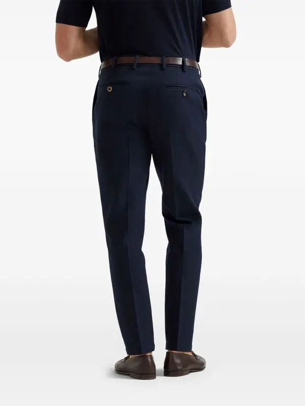 Brunello Cucinelli Gabardine-weave Trousers - Blue