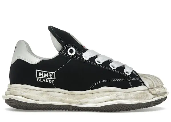 Mihara Yasuhiro Blakey Puffer Og Sole Canvas Low Top - Black/white