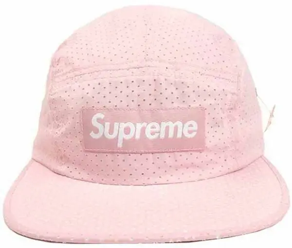 Supreme Perforated Camp Cap - Pink