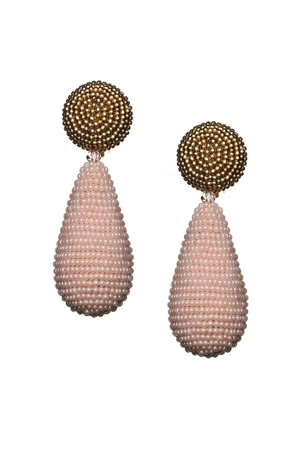 Sachin & Babi Alena Clip-on Earrings - Light Pink/ Gold
