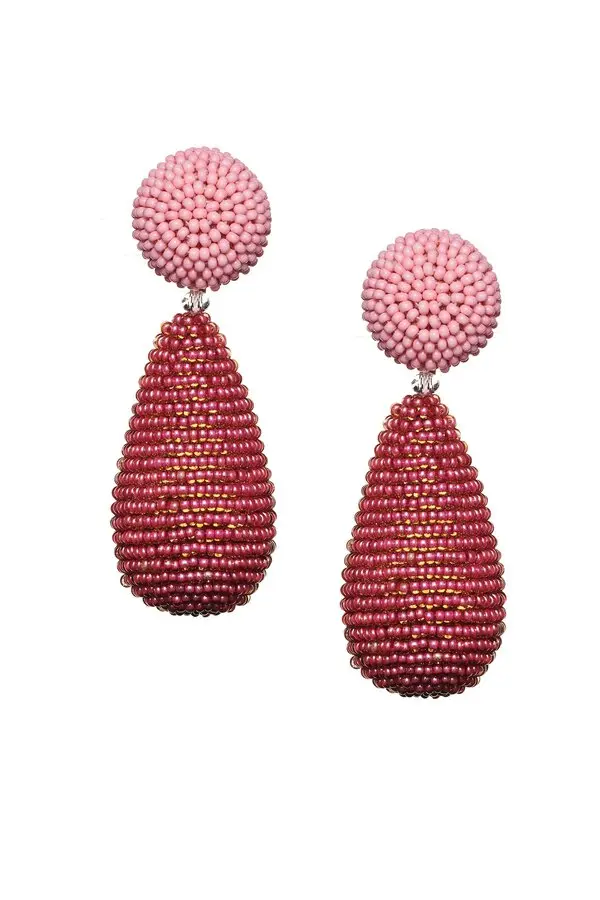 Sachin & Babi Alena Clip-on Earrings - Guava