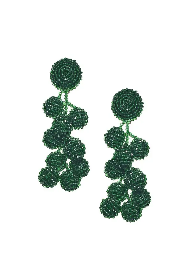Sachin & Babi Coconuts Clip-on Earrings - Emerald