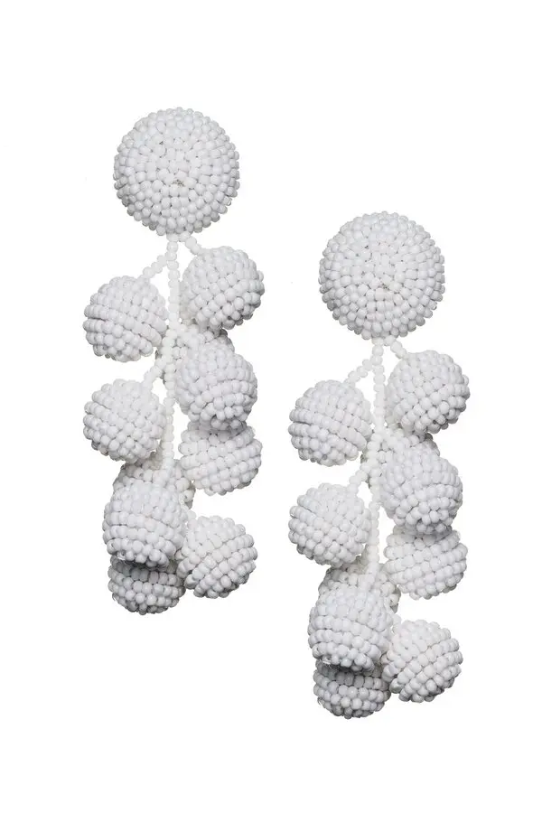 Sachin & Babi Coconuts Clip-on Earrings - White