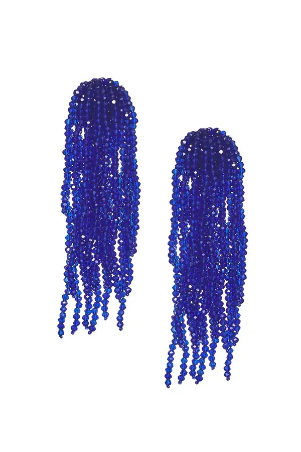 Sachin & Babi Fountain Clip-on Earrings - Cobalt