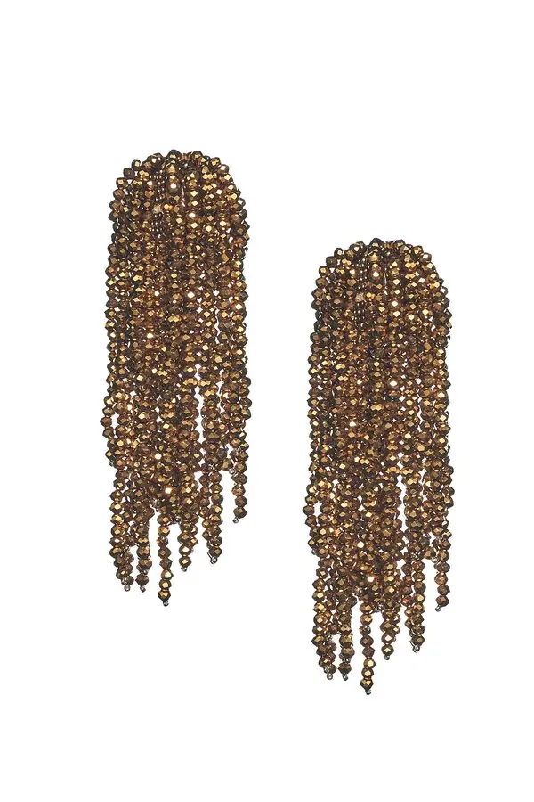 Sachin & Babi Fountain Clip-on Earrings - Rust Gold