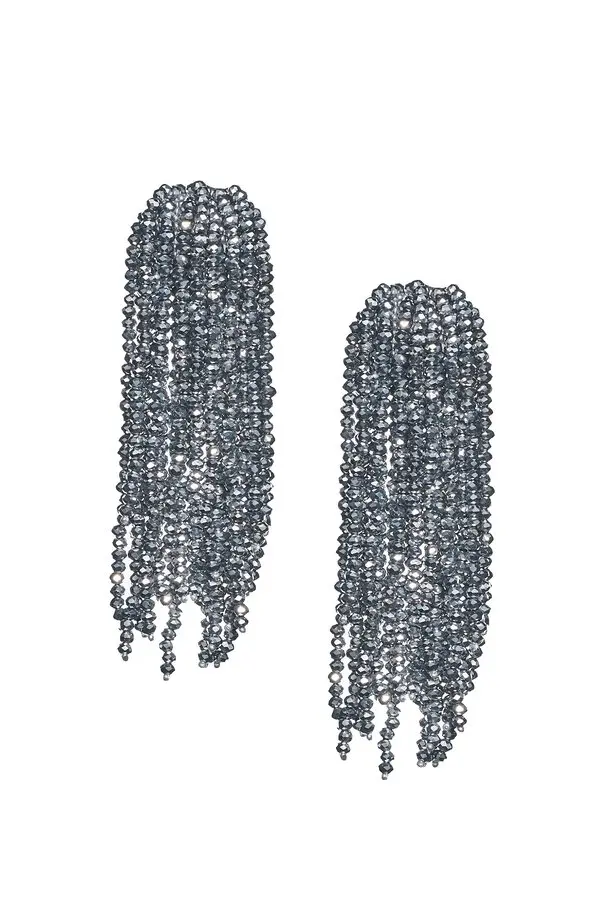 Sachin & Babi Fountain Clip-on Earrings - Silver
