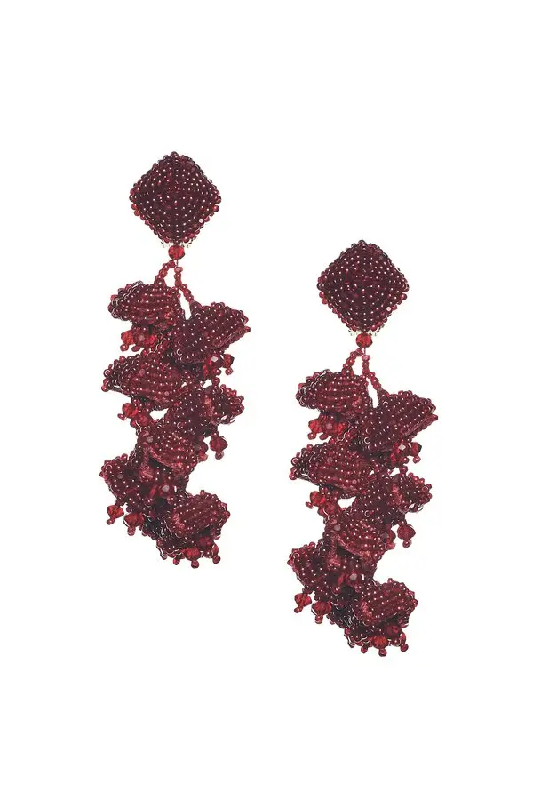 Sachin & Babi Grapes Clip-on Earrings - Merlot