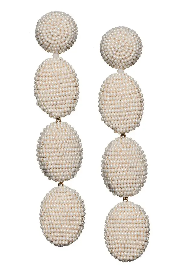Sachin & Babi Natalie Clip-on Earrings - Ivory