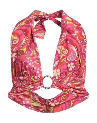 Dolce & Gabbana Floral Halterneck Top - Fuchsia