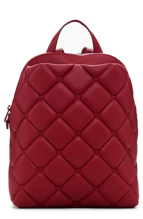 Desigual Faux Leather Backpack - Maroon