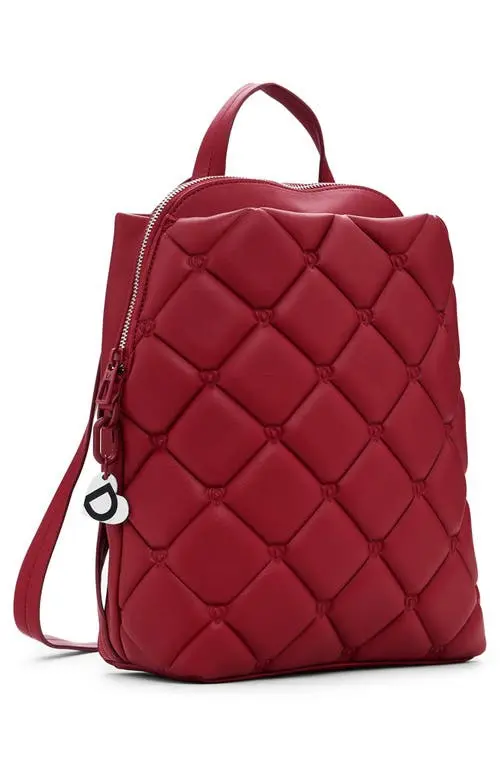 Desigual Faux Leather Backpack - Maroon