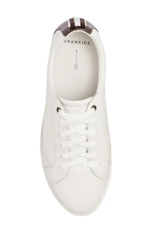 FRANKIE4 Asher Leather Sneakers - White/bronze