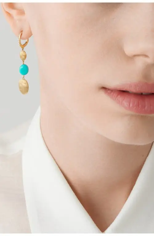 Marco Bicego Siviglia Bead & Turquoise Drop Earrings