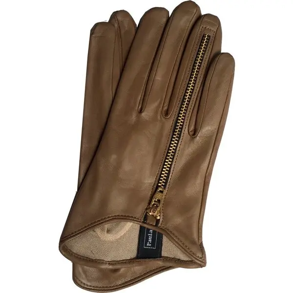 PAULA ROWAN Jacqueline Leather Gloves - Taupe