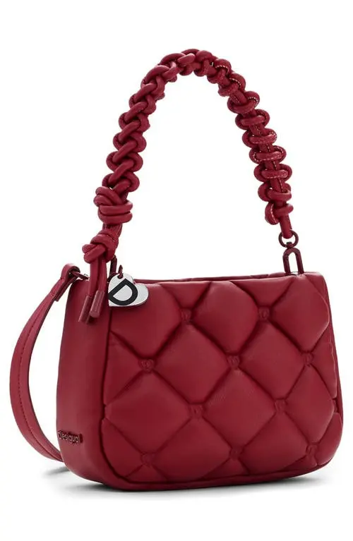 Desigual Quilted Handbag - Maroon